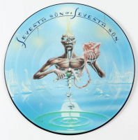 LE Iron Maiden "Seventh Son of a Seventh Son" Album Poster Insert With Picture Disc Signed by (5 ...