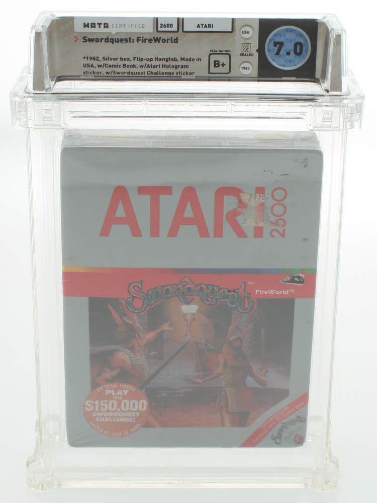 1982 "Swordquest: FireWorld" Atari 2600 Video Game (WATA 7.0 ...