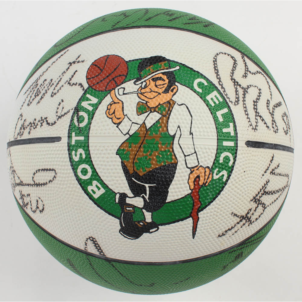 2001-02 Celtics Logo Basketball Team-Signed by (13) with Paul Pierce ...