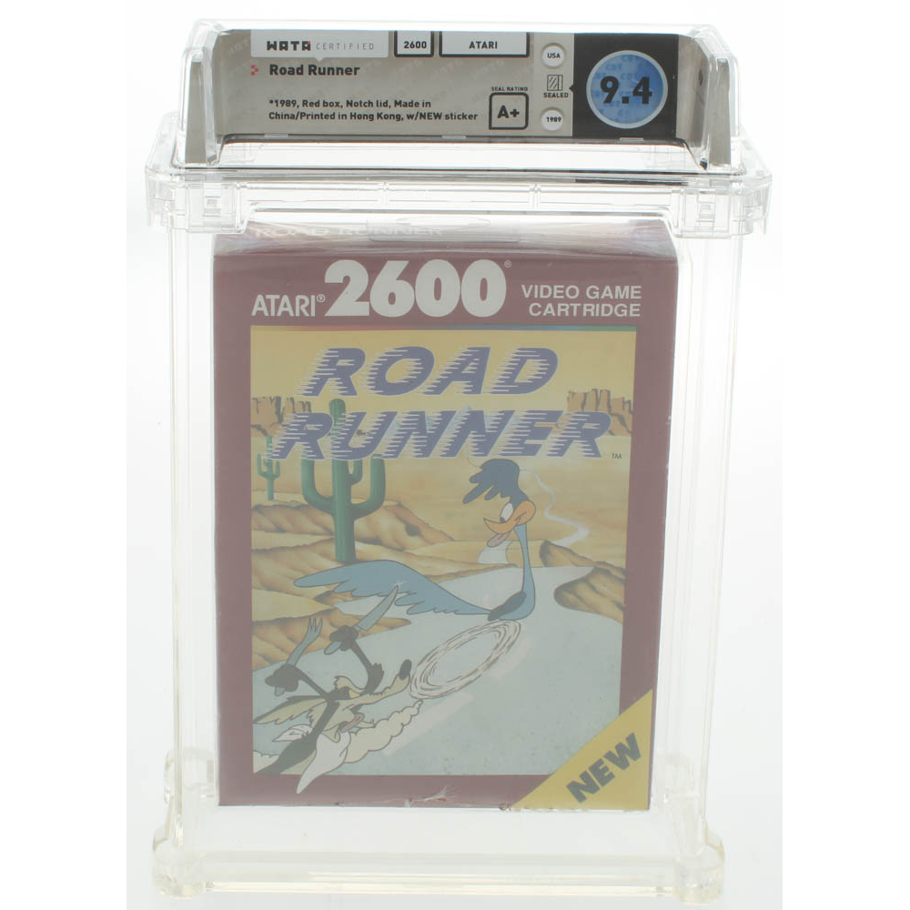 1989 "Road Runner" Atari 2600 Video Game (WATA 9.4) | Pristine Auction