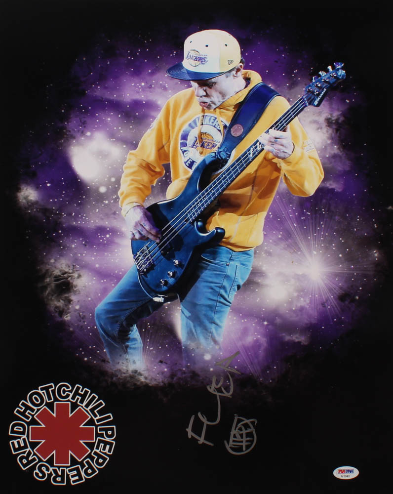 Flea Signed "Red Hot Chili Peppers" 16x20 Photo (PSA Hologram ...