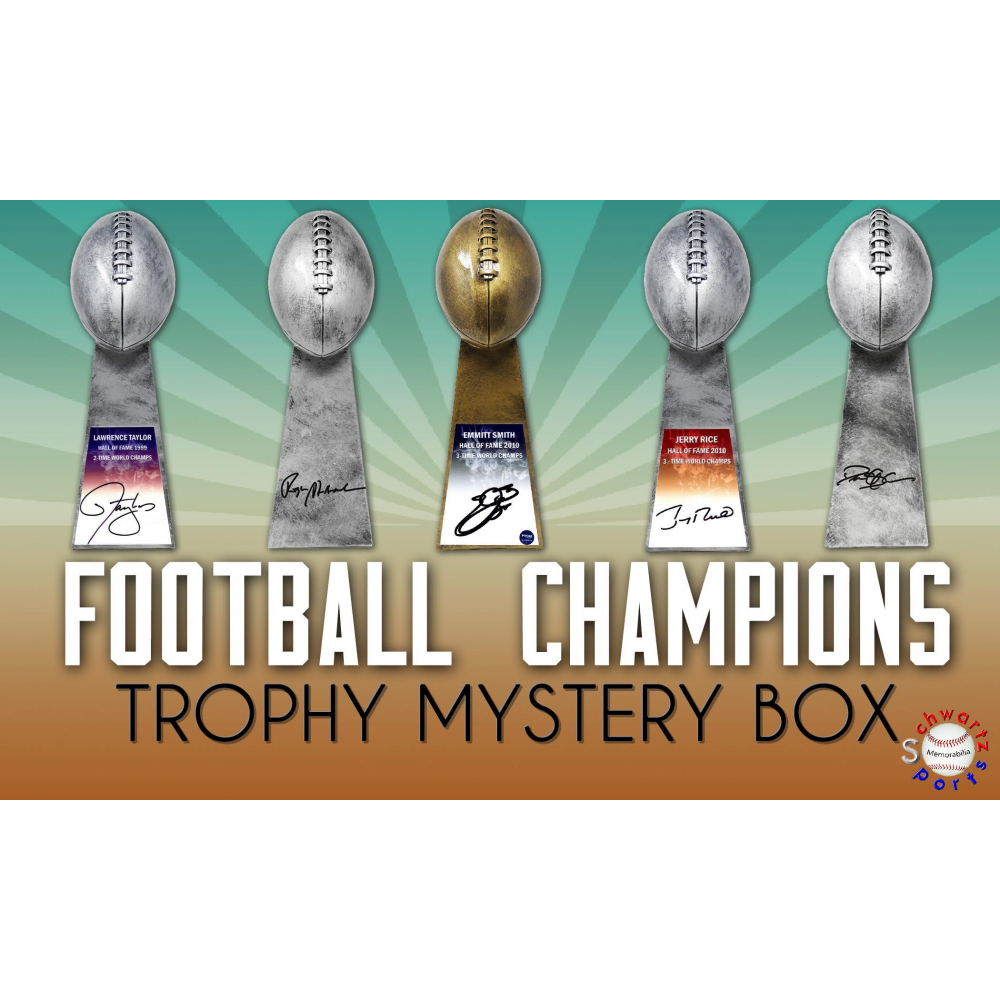 Schwartz Sports Football Champion Signed Championship Trophy Mystery ...