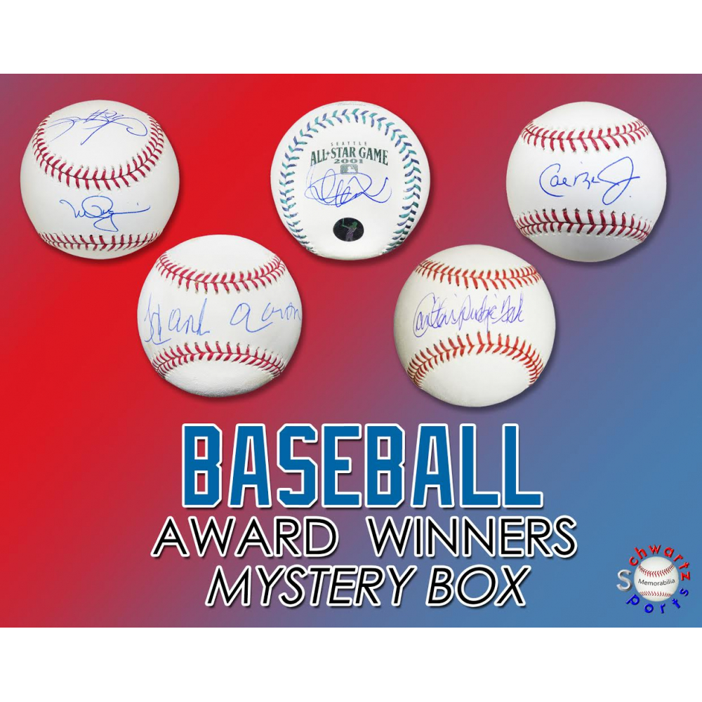 Schwartz Sports Baseball Award Winner Signed Baseball Mystery Box ...