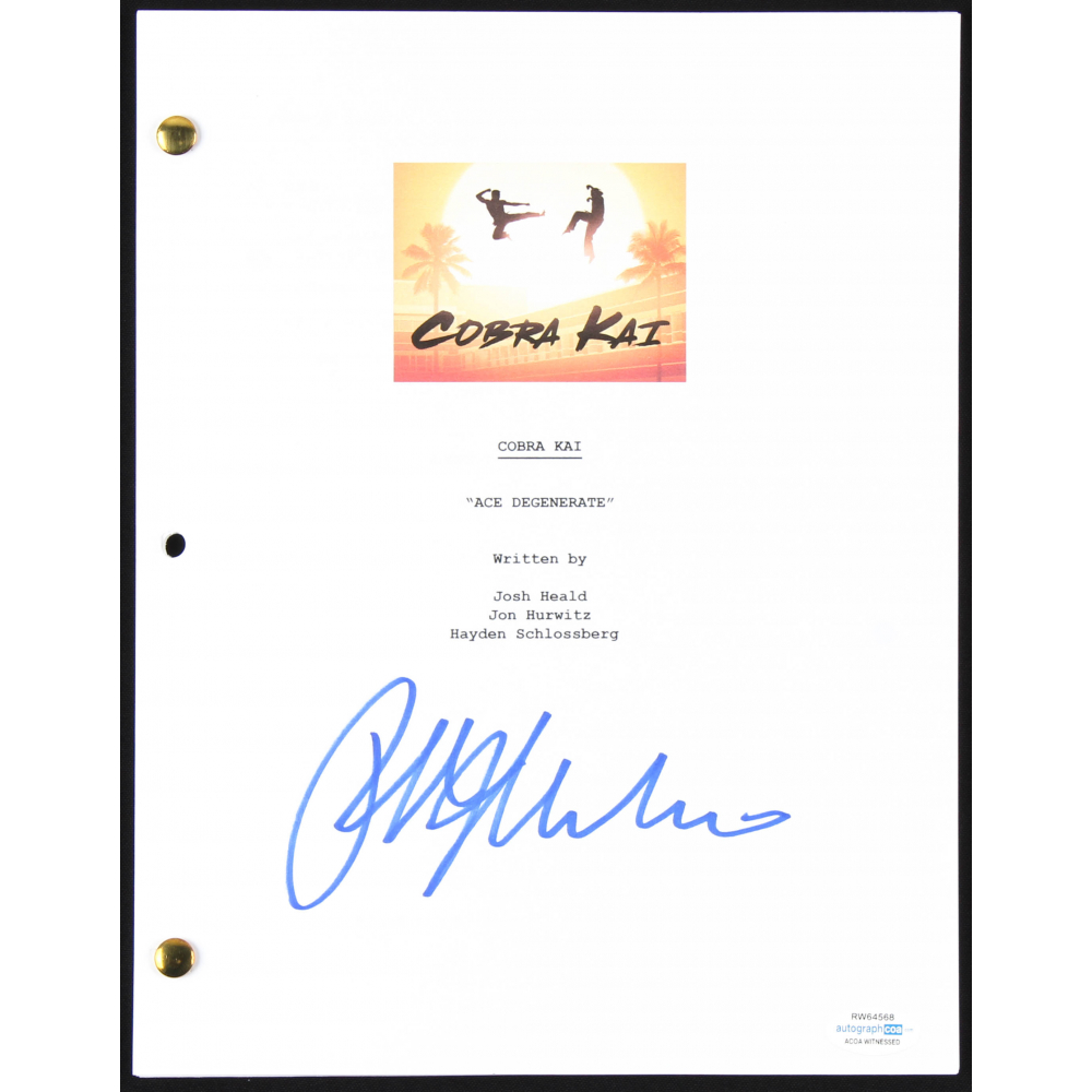 Ralph Macchio Signed "Cobra Kai" Full Script (AutographCOA COA ...