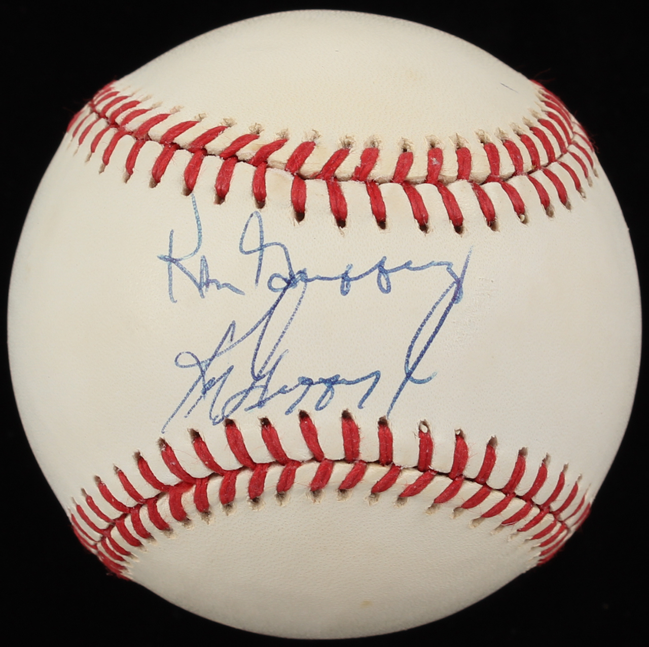 Ken Griffey Jr. & Ken Griffey Sr. Signed OAL Baseball (JSA COA ...