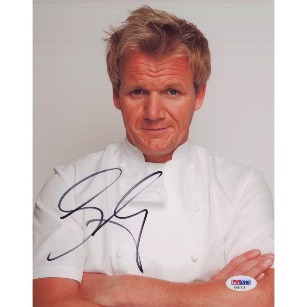 Gordon Ramsay Signed 8x10 Photo (PSA COA) | Pristine Auction