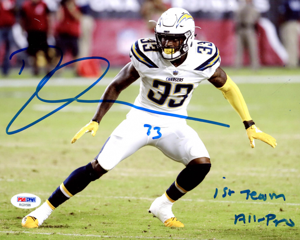 Derwin James Signed Chargers 8x10 Photo Inscribed "1st Team All-Pro ...