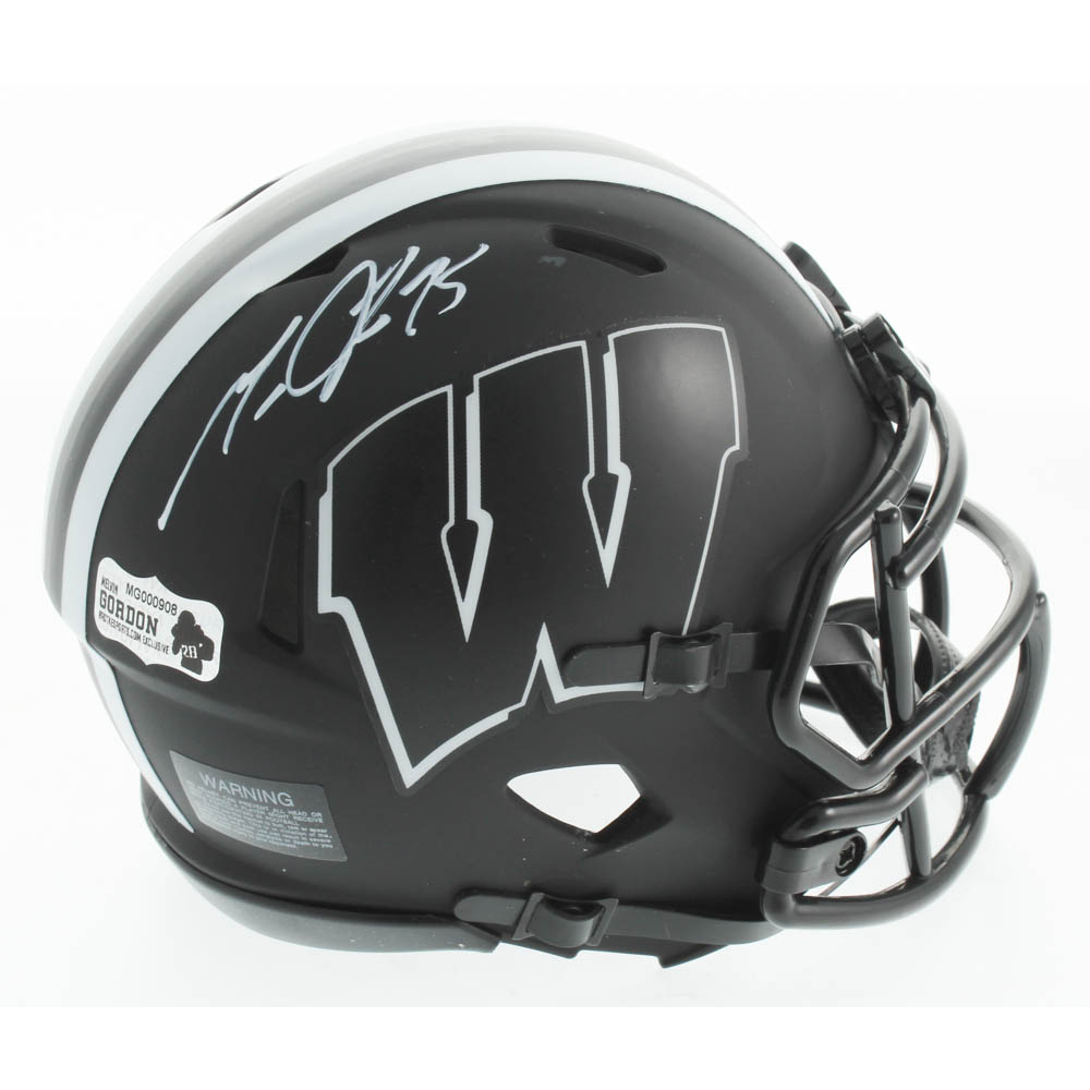 Melvin Gordon Signed Wisconsin Badgers Eclipse Alternate Speed Mini ...