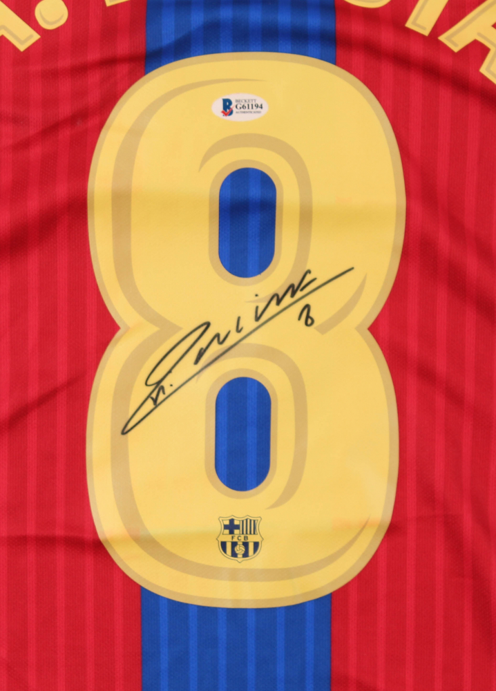 Andres Iniesta Signed FC Barcelona Jersey (Beckett COA) | Pristine Auction