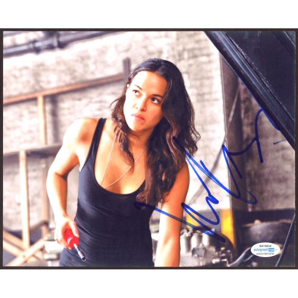 Michelle Rodriguez Signed "The Fast And The Furious" 8x10 Photo ...