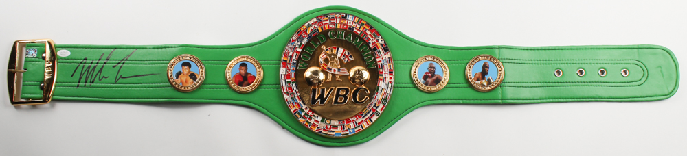 Mike Tyson Signed Full-Size WBC Heavyweight Championship Belt (JSA COA ...