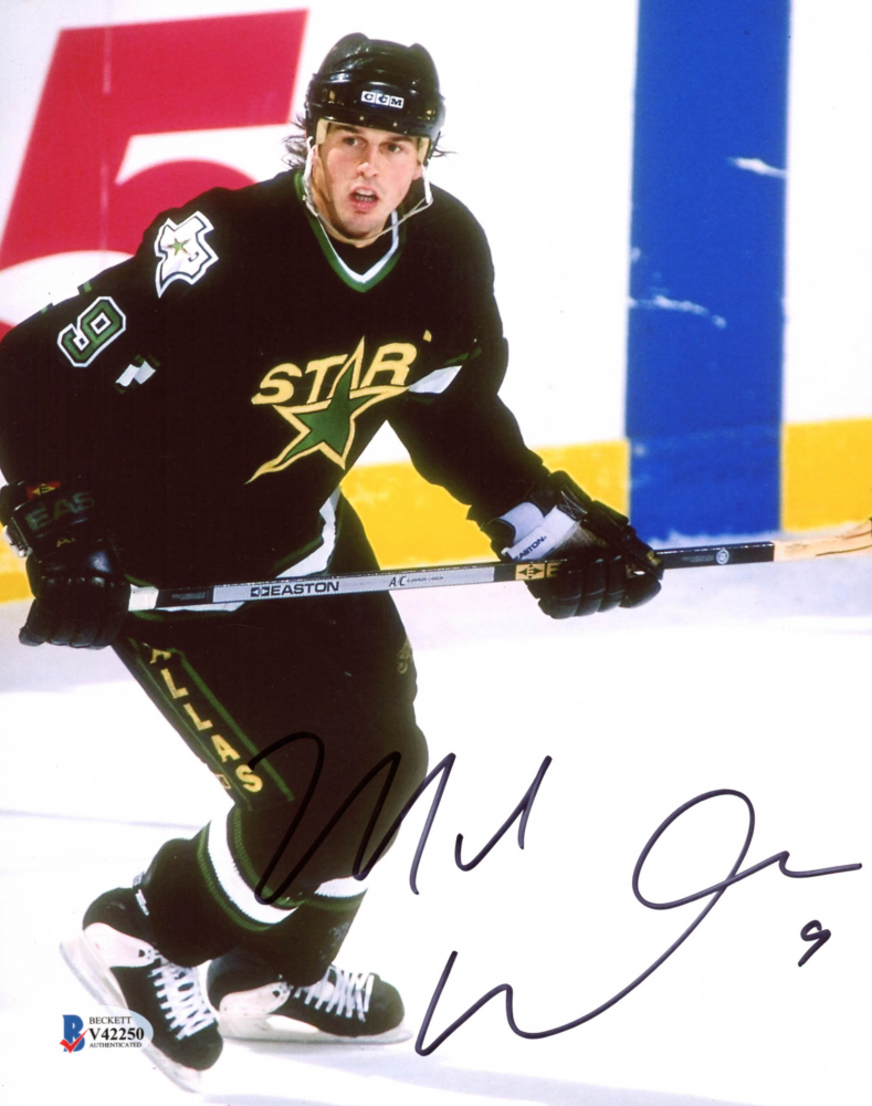 Mike Modano Signed Stars 8x10 Photo (Beckett COA) | Pristine Auction