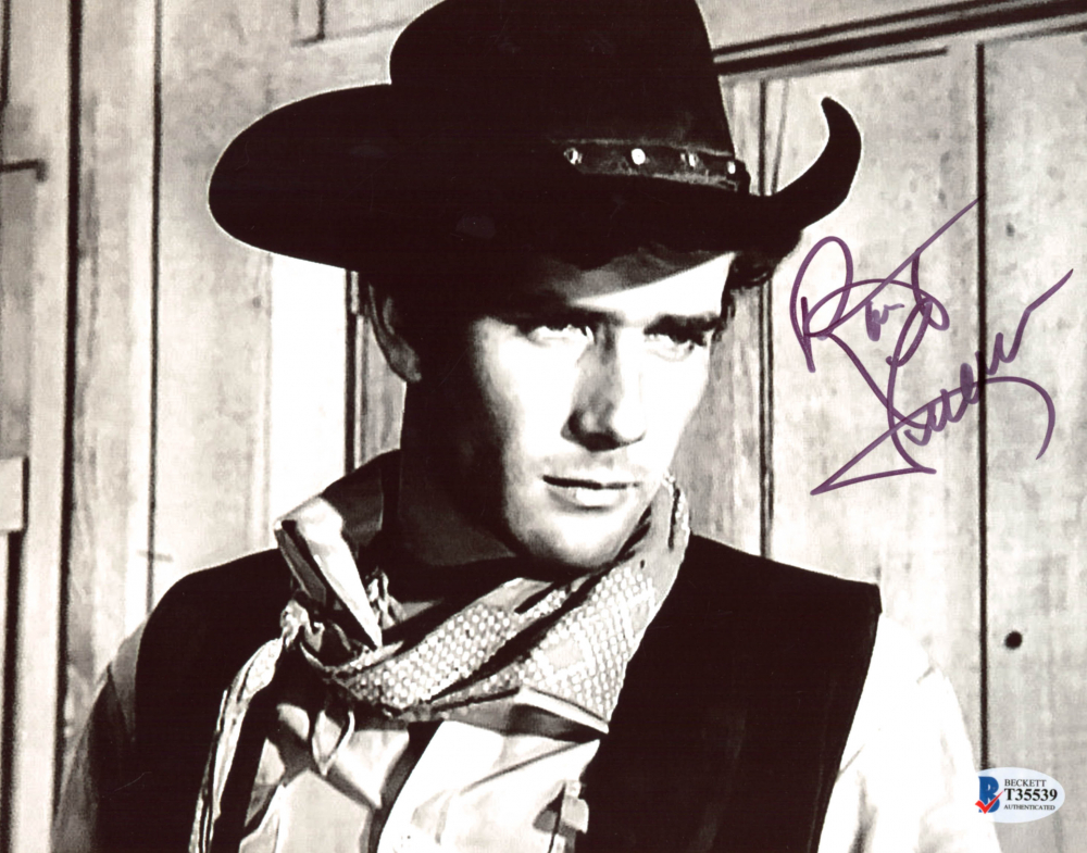 Robert Fuller Signed "Wagon Train" 8x10 Photo (Beckett COA) | Pristine ...