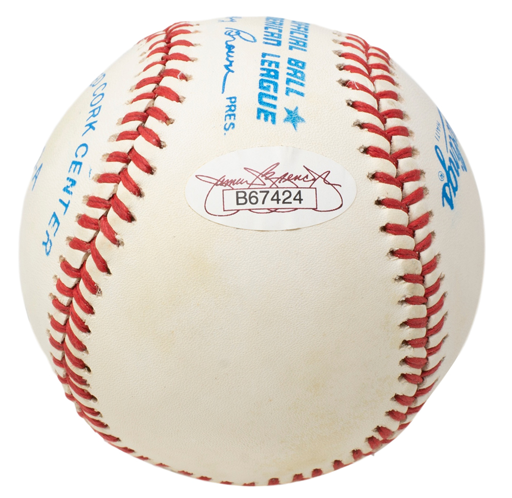 Mickey Charles Mantle Signed OAL Baseball with Display Case (JSA LOA ...