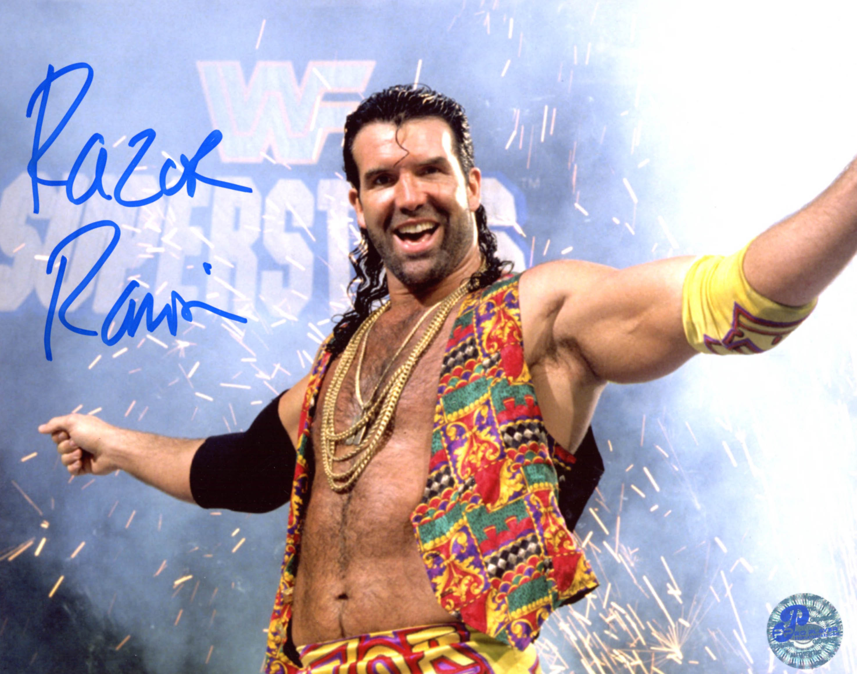Razor Ramon Signed WWE 8x10 Photo (Pro Player Hologram) | Pristine Auction