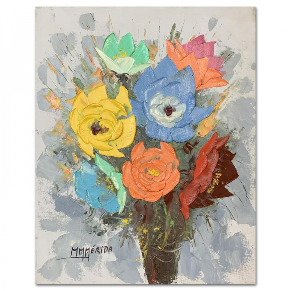 Manuel Munoz Merida Signed 20x16 Original Oil Painting on Canvas ...