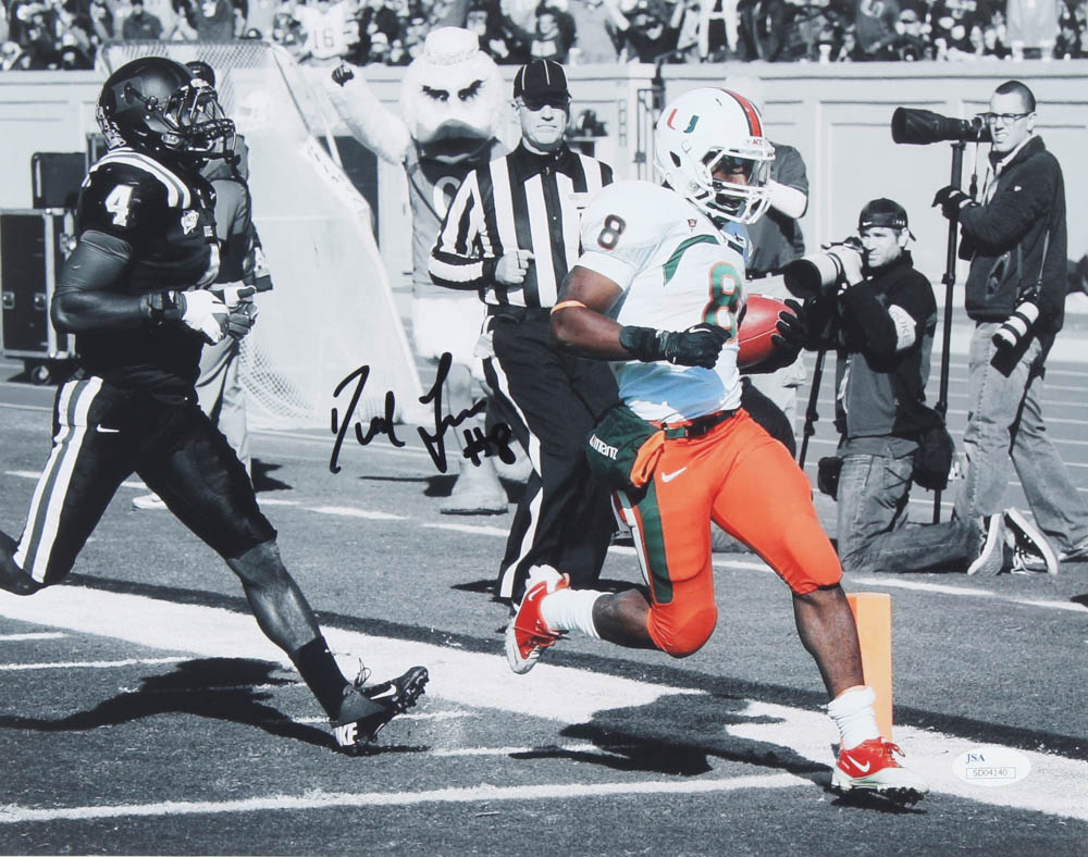 Randy "Duke" Johnson Signed Miami Hurricanes 11x14 Photo (JSA COA ...