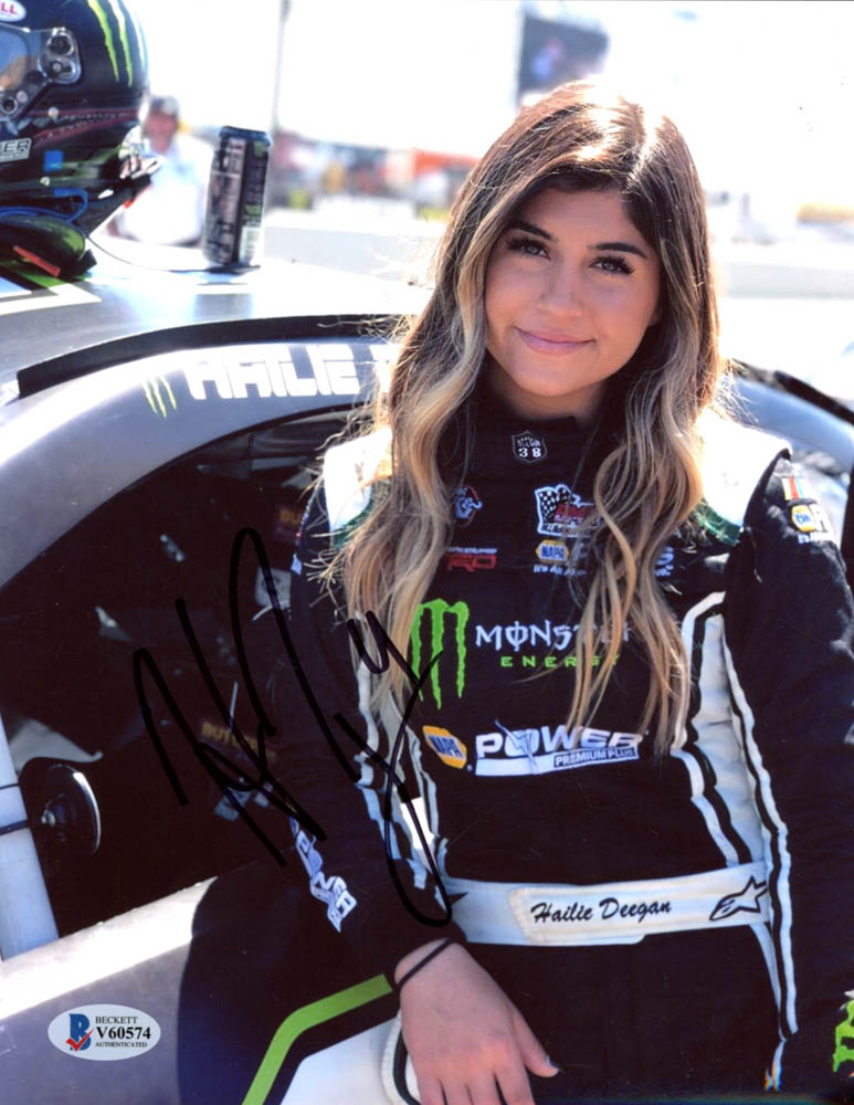 Hailie Deegan Signed NASCAR 8x10 Photo (Beckett COA) | Pristine Auction