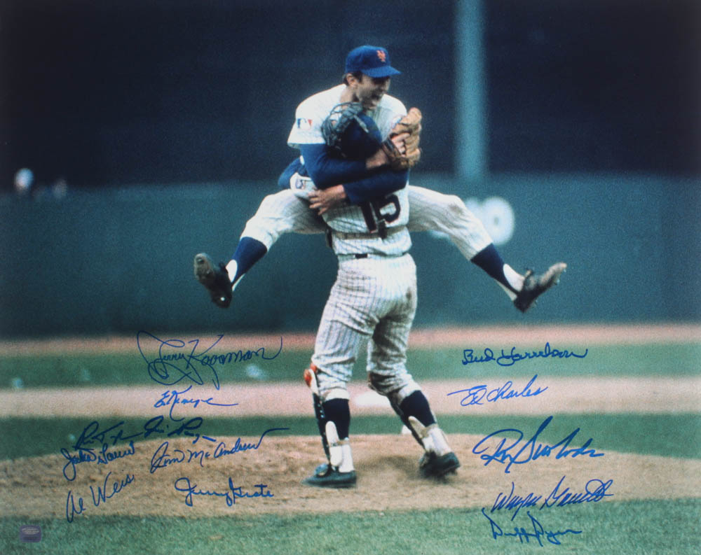 1969 Mets 16x20 Photo Team-Signed by (13) with Bud Harrelson, Ron ...