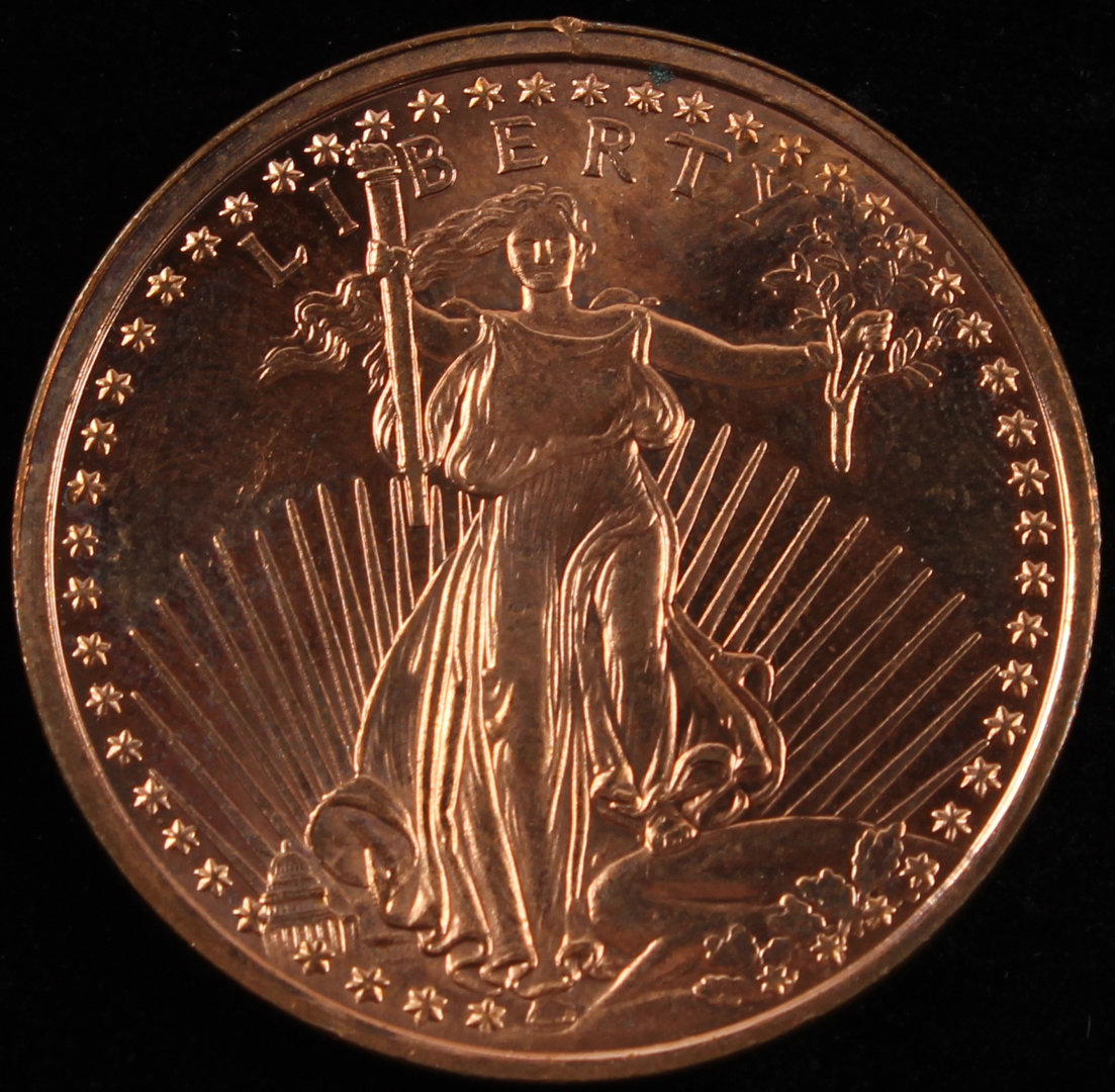2012 Standing Liberty 1 oz. Copper Bullion Round | Pristine Auction