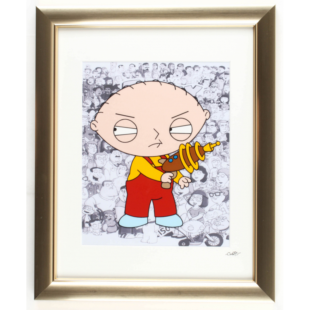 "Stewie Griffin" 13x16 Custom Framed Hand-Painted Animation Serigraph ...