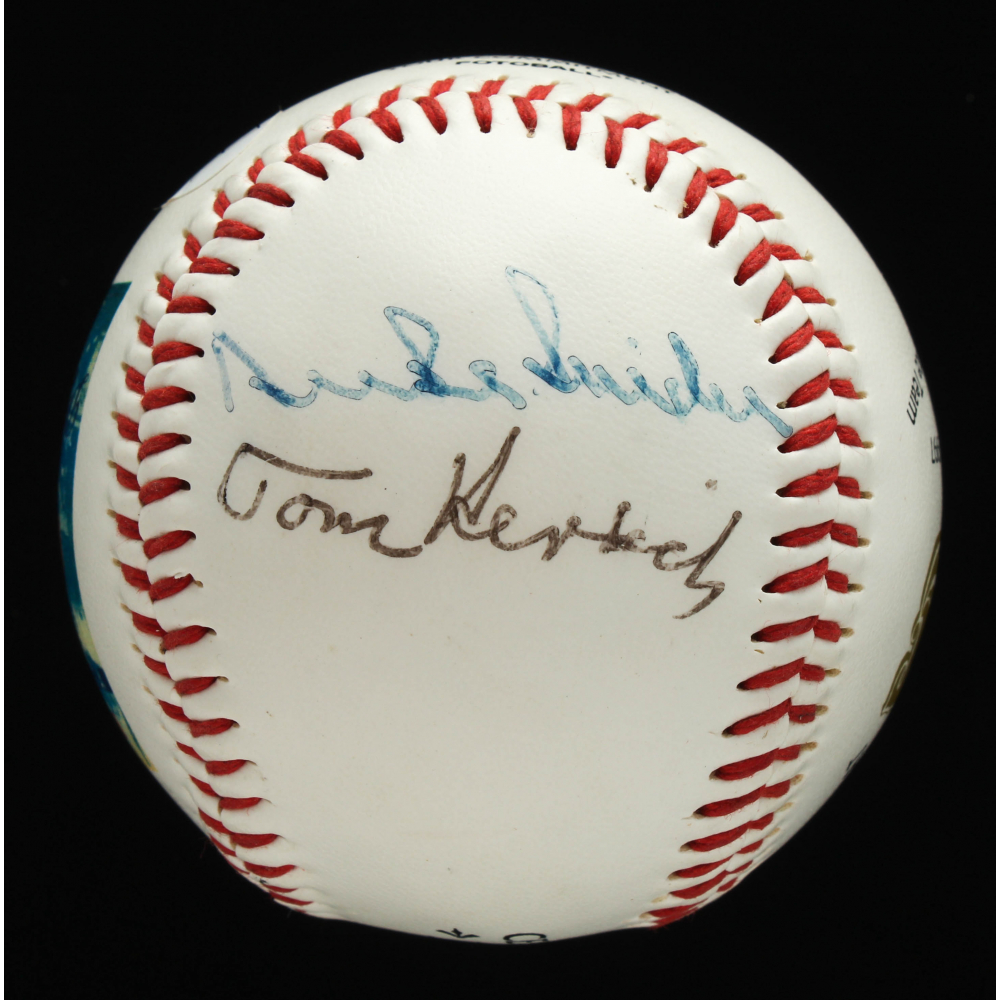 1947 World Series Commemorative Baseball Signed By (4) with Don Larsen ...