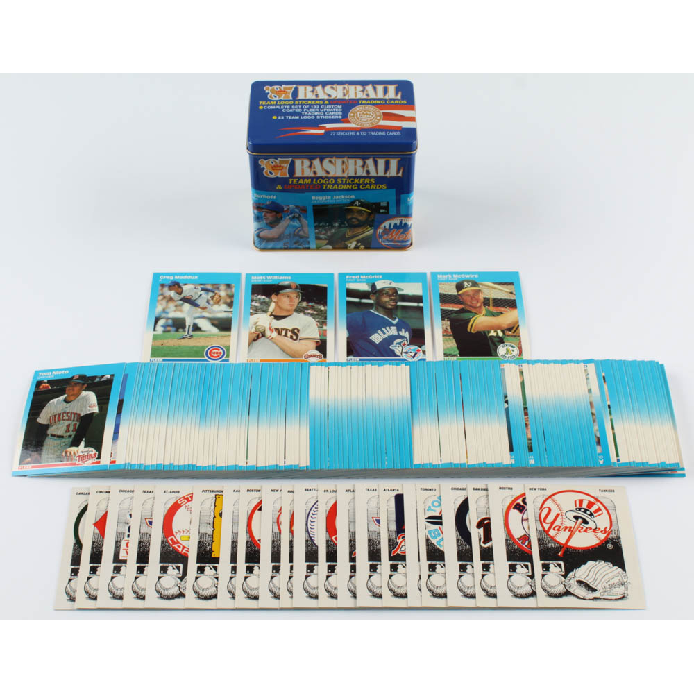 Complete Set of (132) 1987 Fleer Baseball Logo Stickers & Updated ...