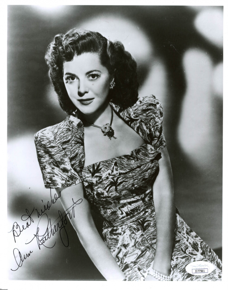 Ann Rutherford Signed 8x10 Photo Inscribed "Best Wishes" (JSA COA ...