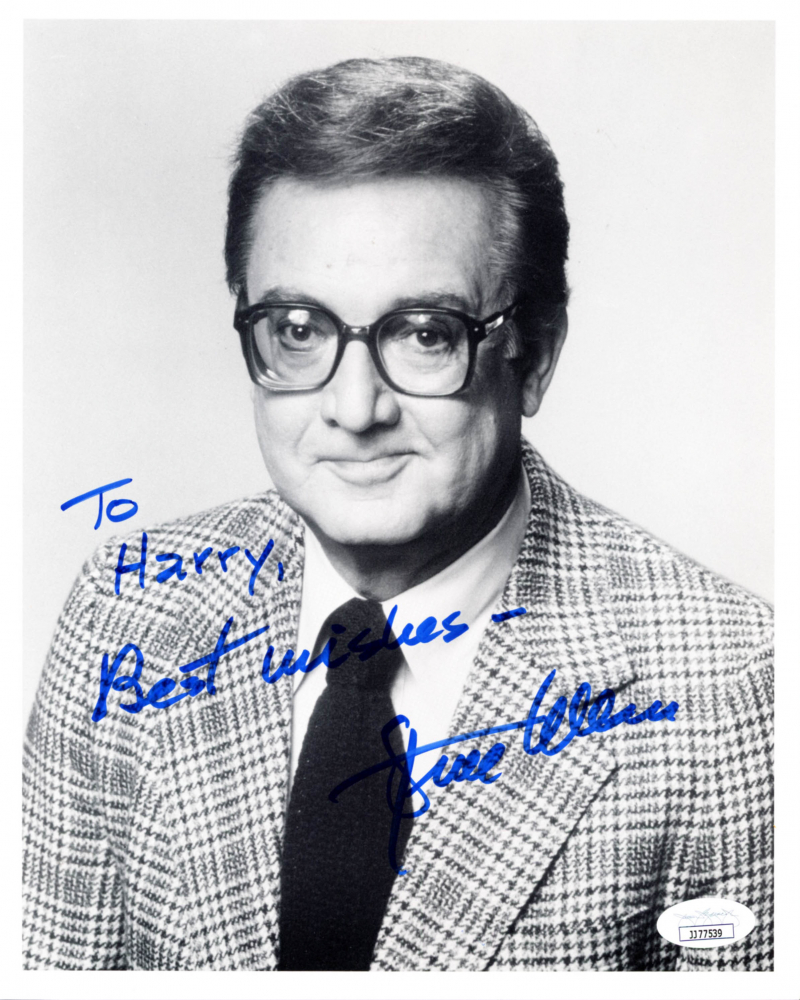 Steve Allen Signed 8x10 Photo Inscribed "Best Wishes" (JSA COA ...