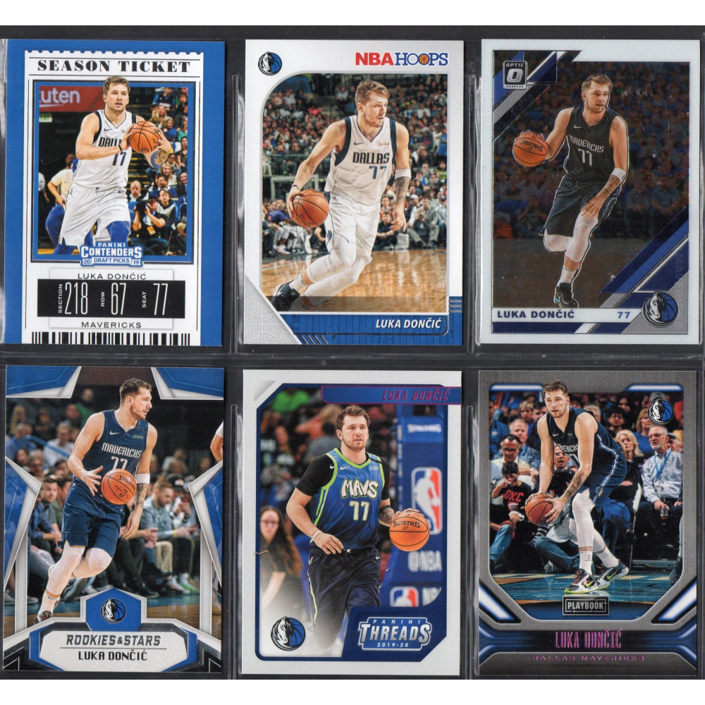 Lot of (6) Luka Doncic 2019-2020 Basketball Cards with 2019-20 Hoops ...