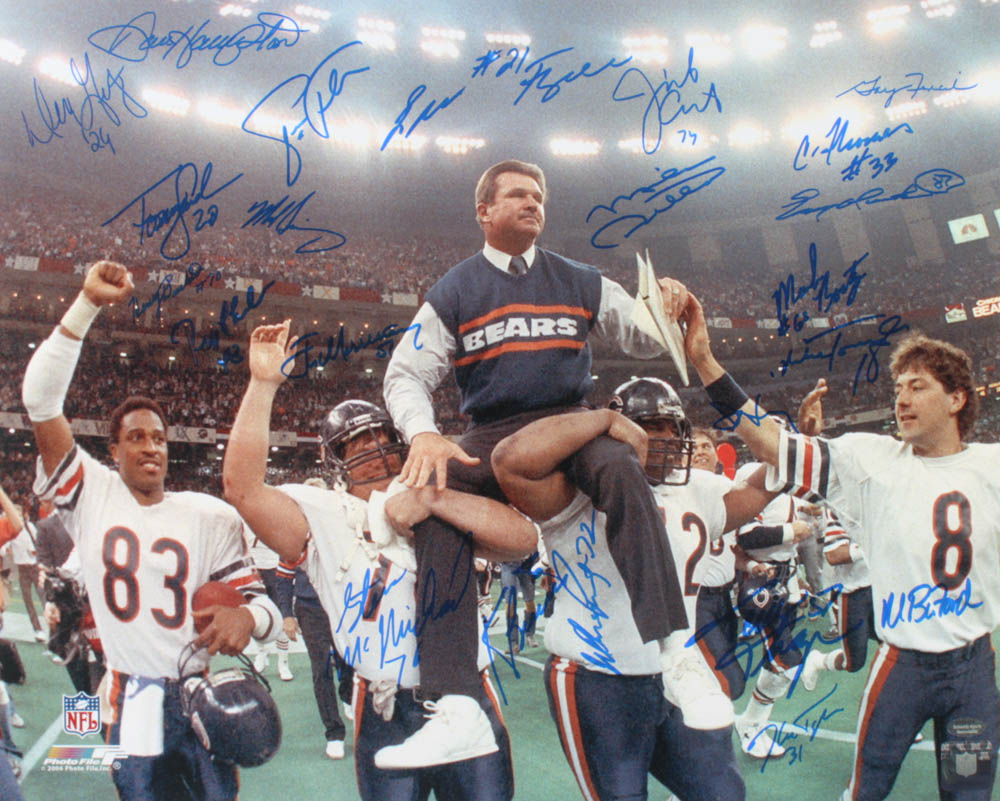1985 Bears Super Bowl XX LE 16x20 Photo Team-Signed by (23) with Mike ...