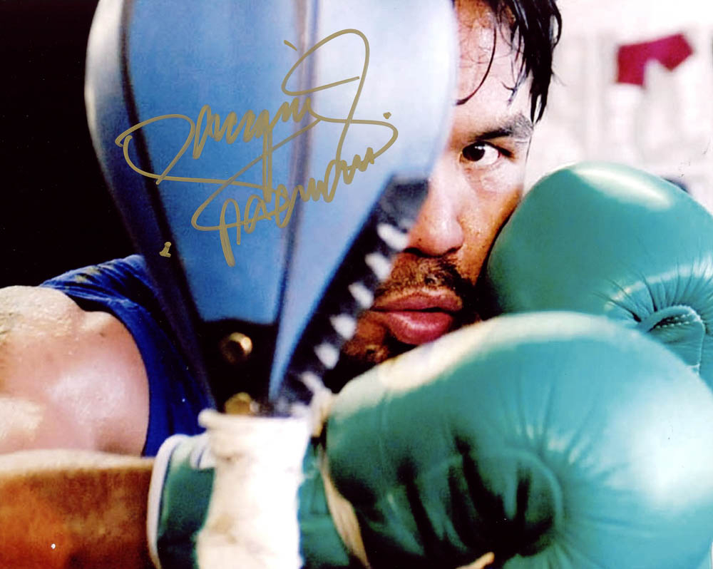 Manny Pacquiao Signed 8x10 Photo Inscribed "Pacman" (Pacquiao COA ...