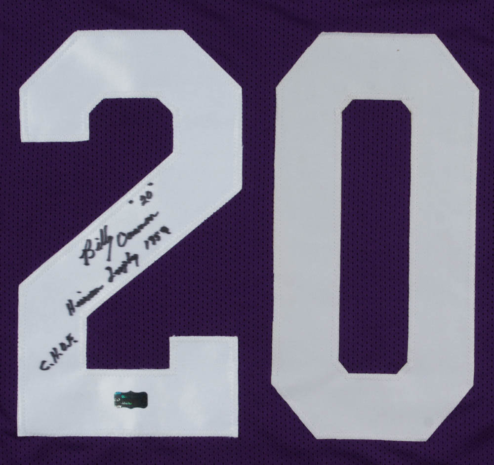 Billy Cannon Signed Jersey Inscribed "Heisman Trophy 1959" & "C.H.O.F ...