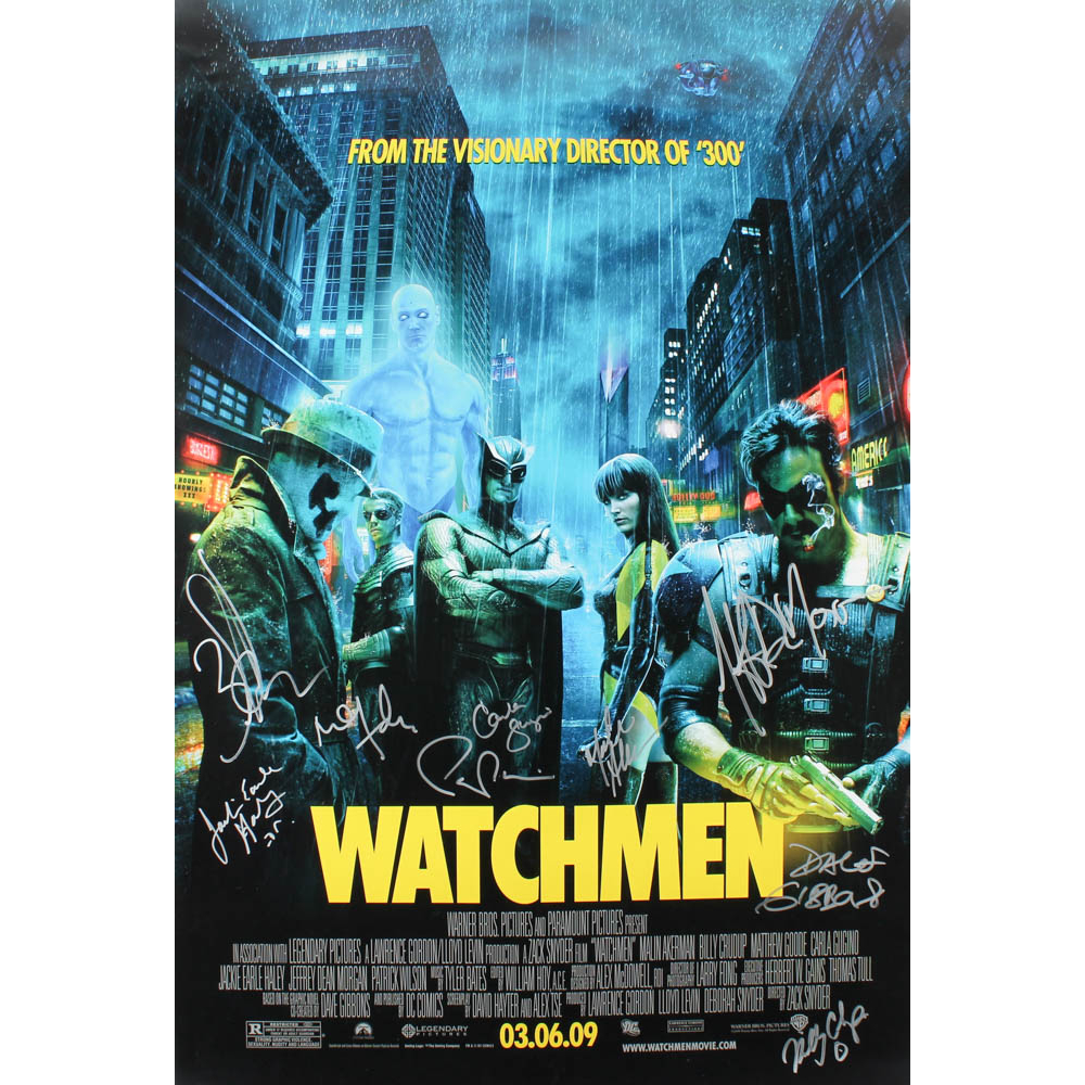 "Watchmen" 27x40 Movie Poster Signed by (9) with Zack Snyder, Patrick ...