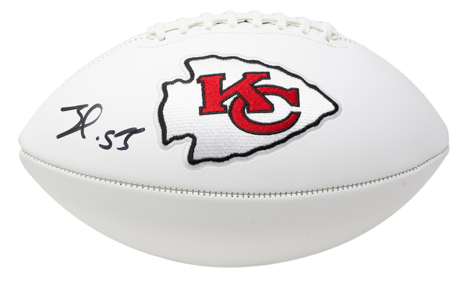 Frank Clark Signed Chiefs Logo Football (JSA) | Pristine Auction