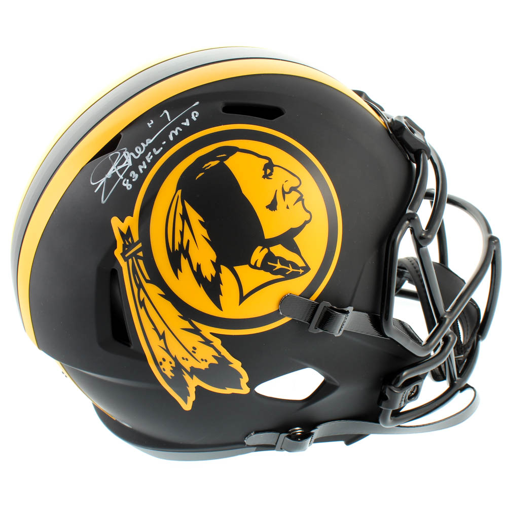 Joe Theismann Signed Redskins Full-Size Eclipse Alternate Speed Helmet ...