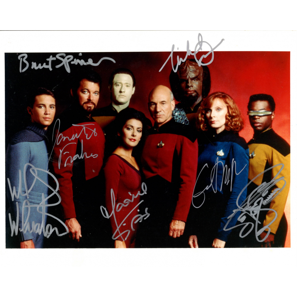 "Star Trek: The Next Generation" 8x10 Photo Cast-Signed by (7) with ...