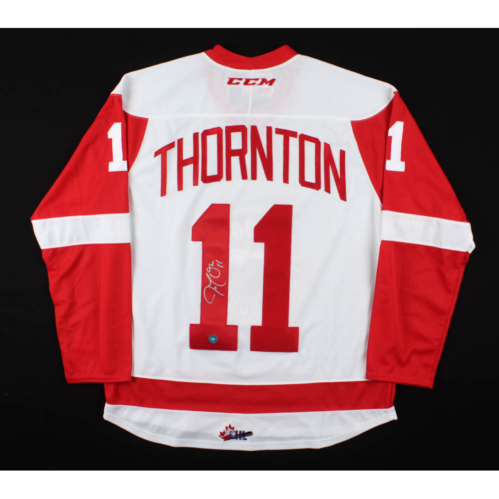 Joe Thornton Signed Greyhounds Jersey (AJ's Sports World COA ...