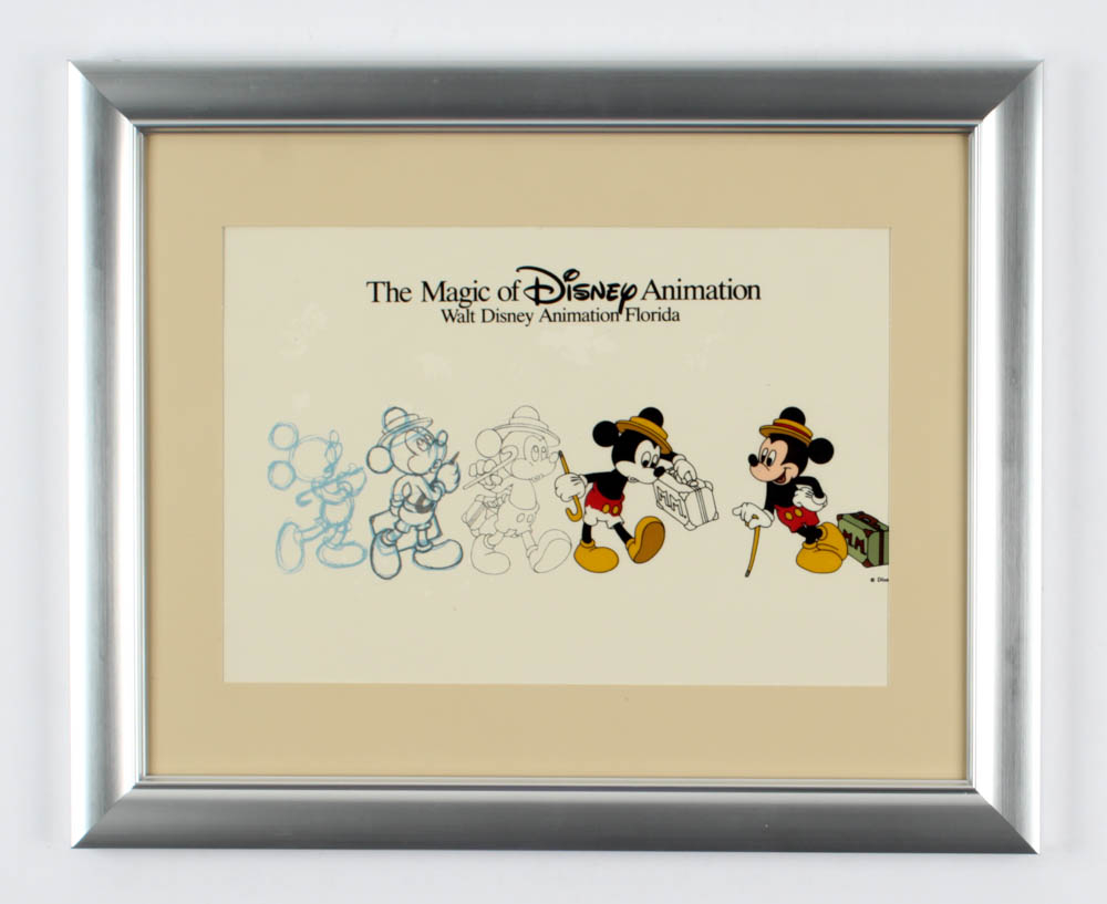 Walt Disney's "Mickey Mouse" 13x16 Custom Framed Animation Cel Display ...