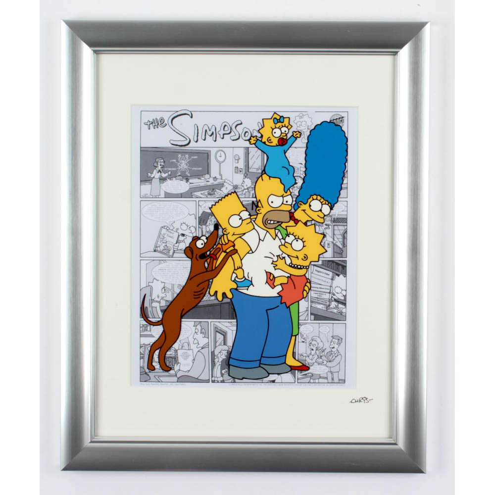"The Simpsons" 13x16 Custom Framed Hand-Painted Animation Serigraph ...