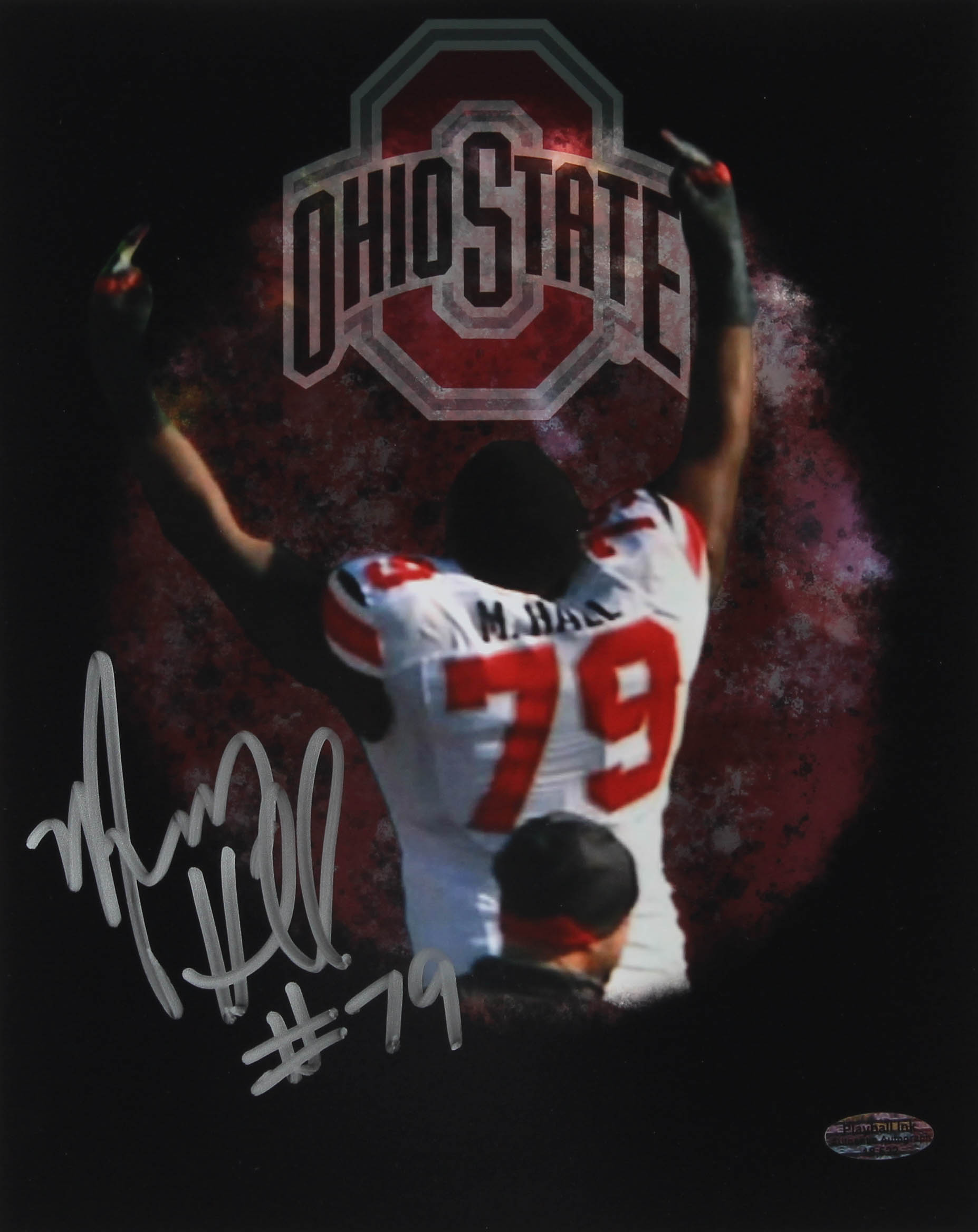 Marcus Hall Signed Ohio State Buckeyes 8x10 Photo (Playball Ink ...
