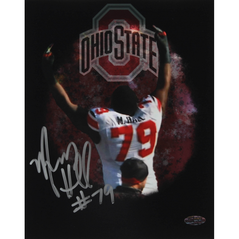 Marcus Hall Signed Ohio State Buckeyes 8x10 Photo (Playball Ink ...