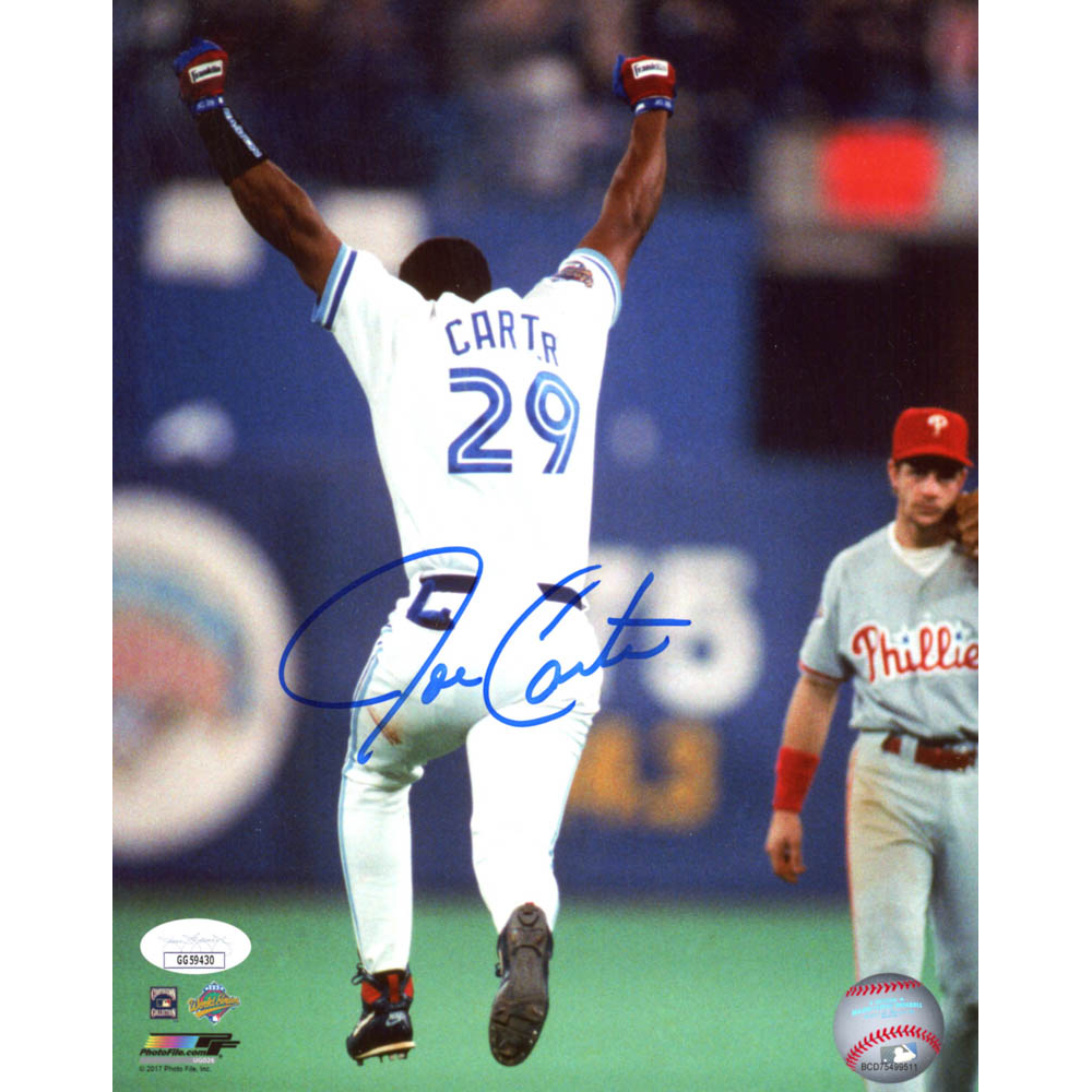 Joe Carter Signed Blue Jays 8x10 Photo (JSA COA) | Pristine Auction