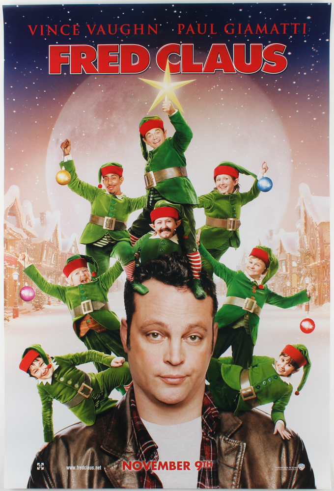 "Fred Claus" 27x40 Teaser Movie Poster | Pristine Auction