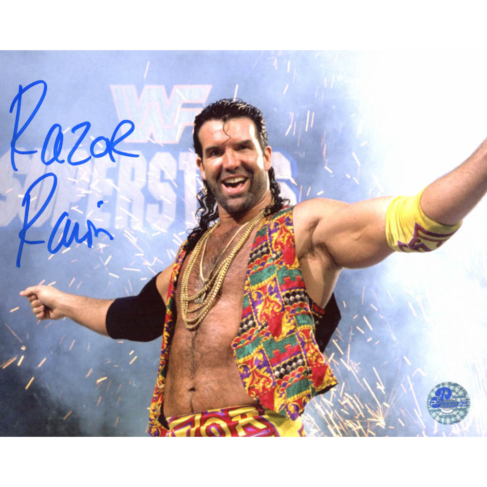 Razor Ramon Signed WWE 8x10 Photo (Pro Player Hologram) | Pristine Auction