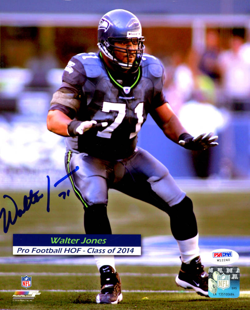 Walter Jones Signed Seakhawks 8x10 Photo (PSA COA) | Pristine Auction