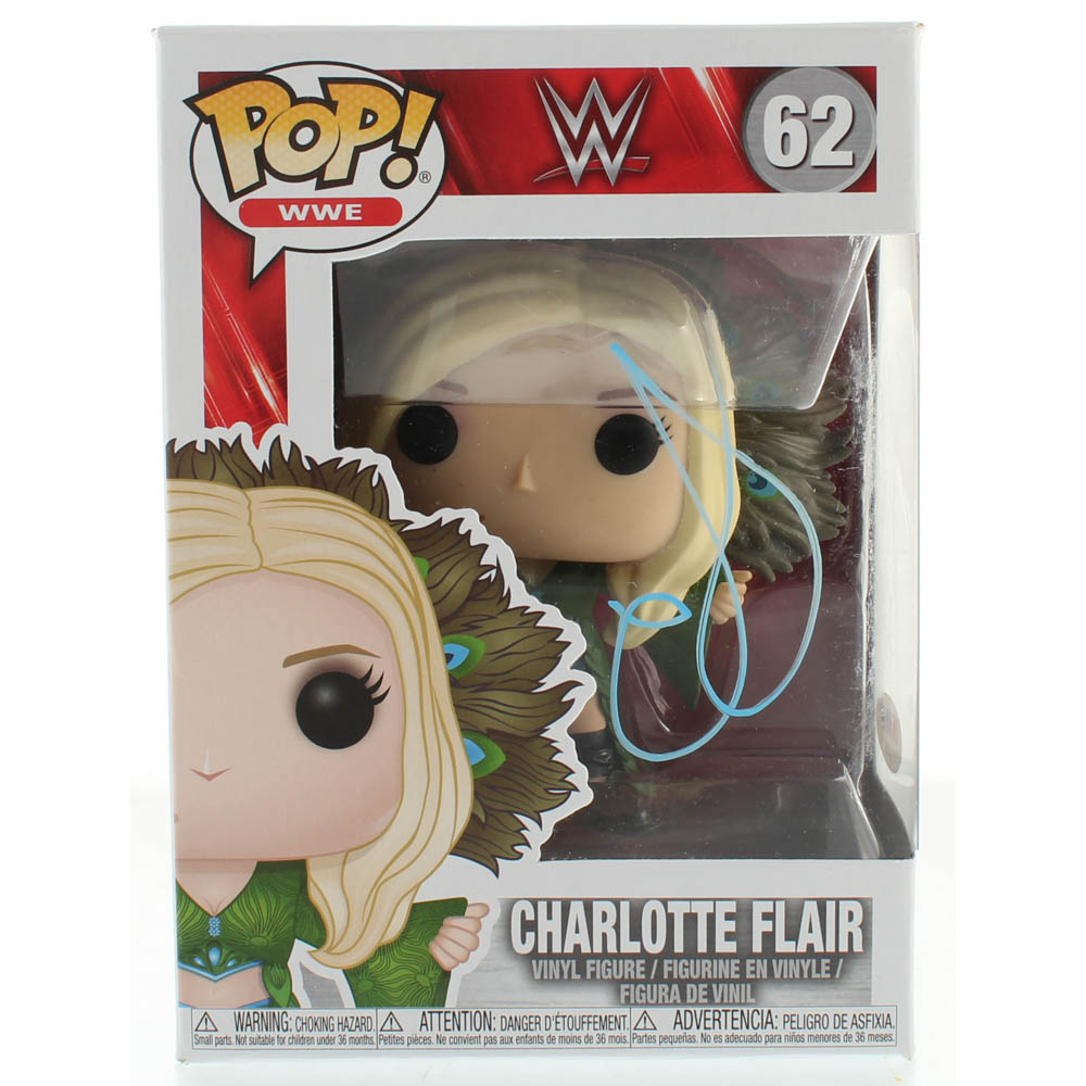 Charlotte Flair Signed "WWE" #62 Funko Pop! Vinyl Figure (PSA Hologram ...