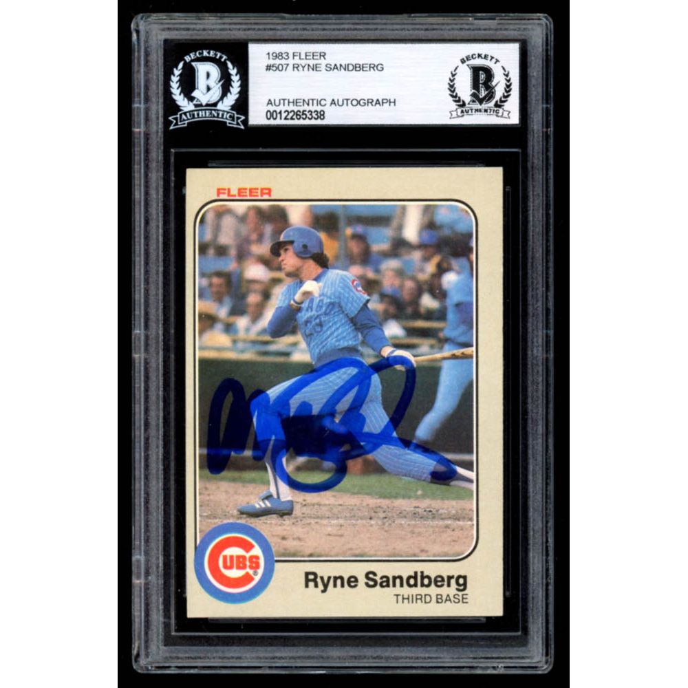 Ryne Sandberg Signed 1983 Fleer #507 RC (BGS Authentic) | Pristine Auction