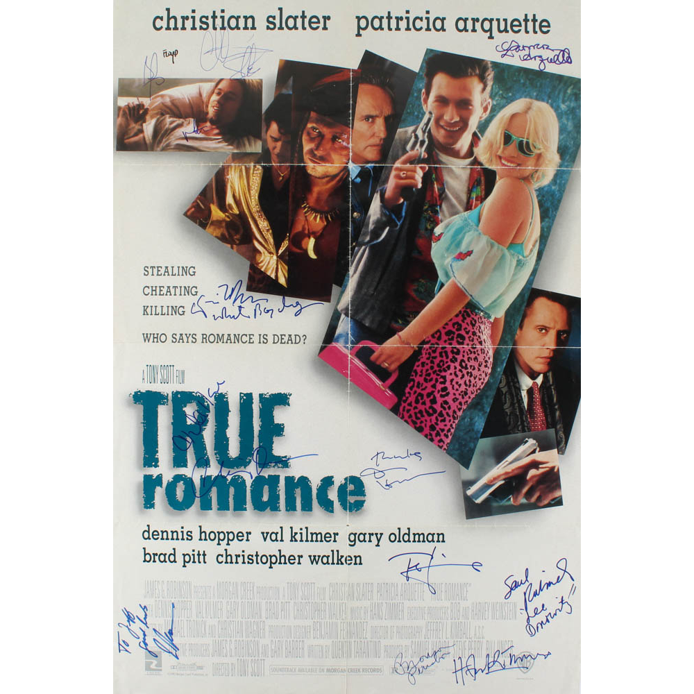 "True Romance" 27x40 Poster Cast-Signed by (13) with Dennis Hopper ...