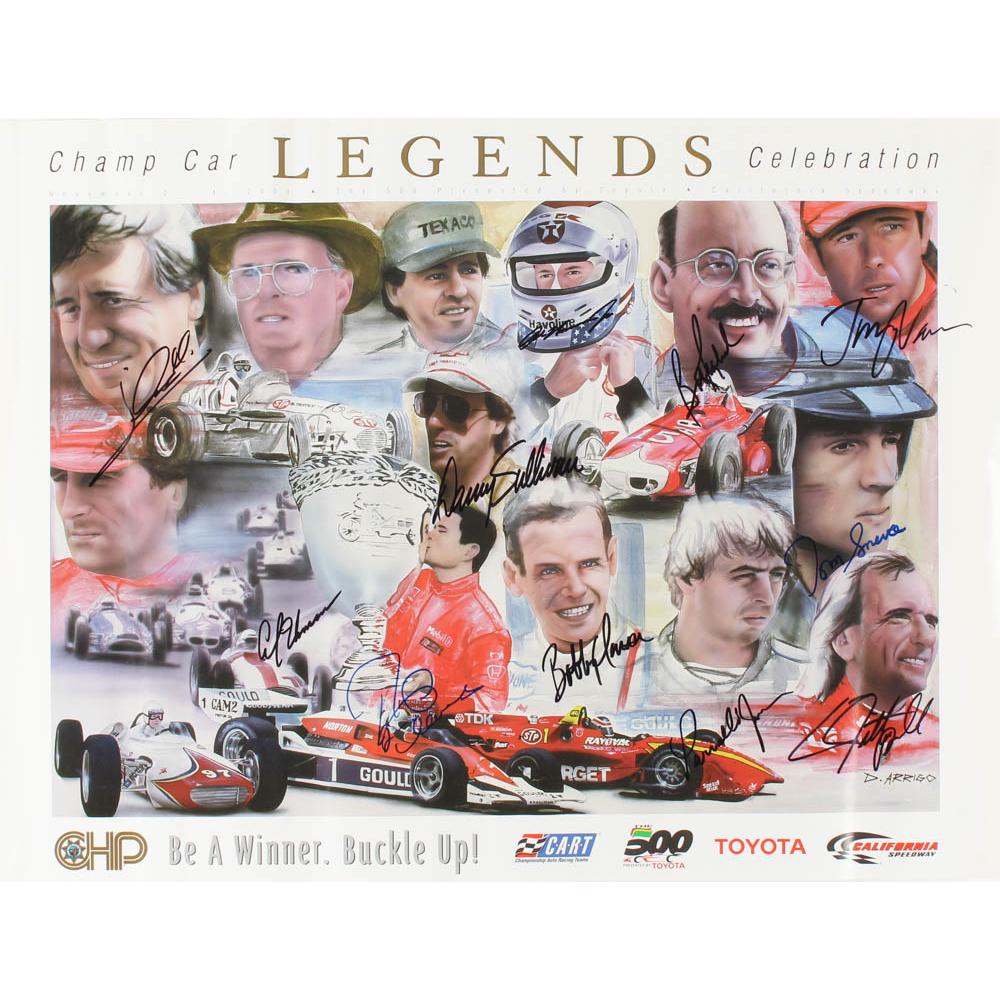 Racing Legends 18x24 Lithograph Signed by (11) with Danny Sullivan ...